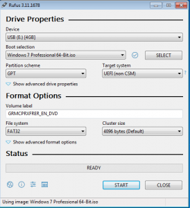 Creating a Windows 7 for Legacy Booting using Rufus – VioletDragons ...