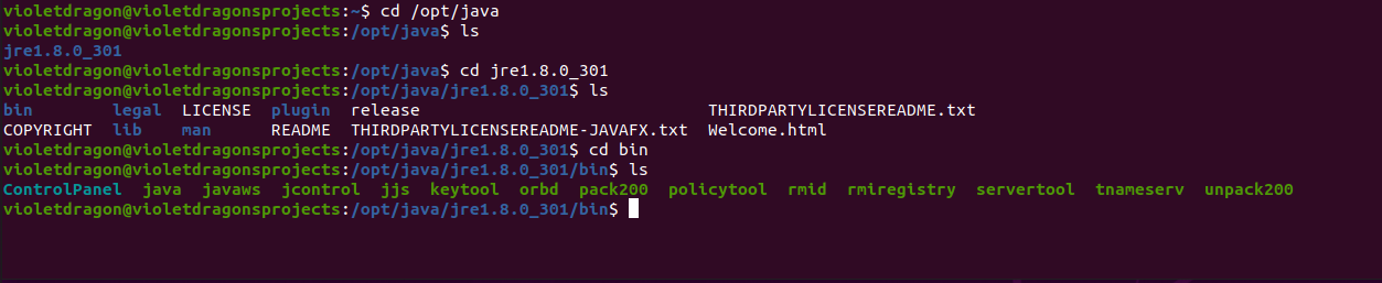 How To Install Java Web Start And Java Se Runtime In Ubuntudebian Linux Violetdragons Projects